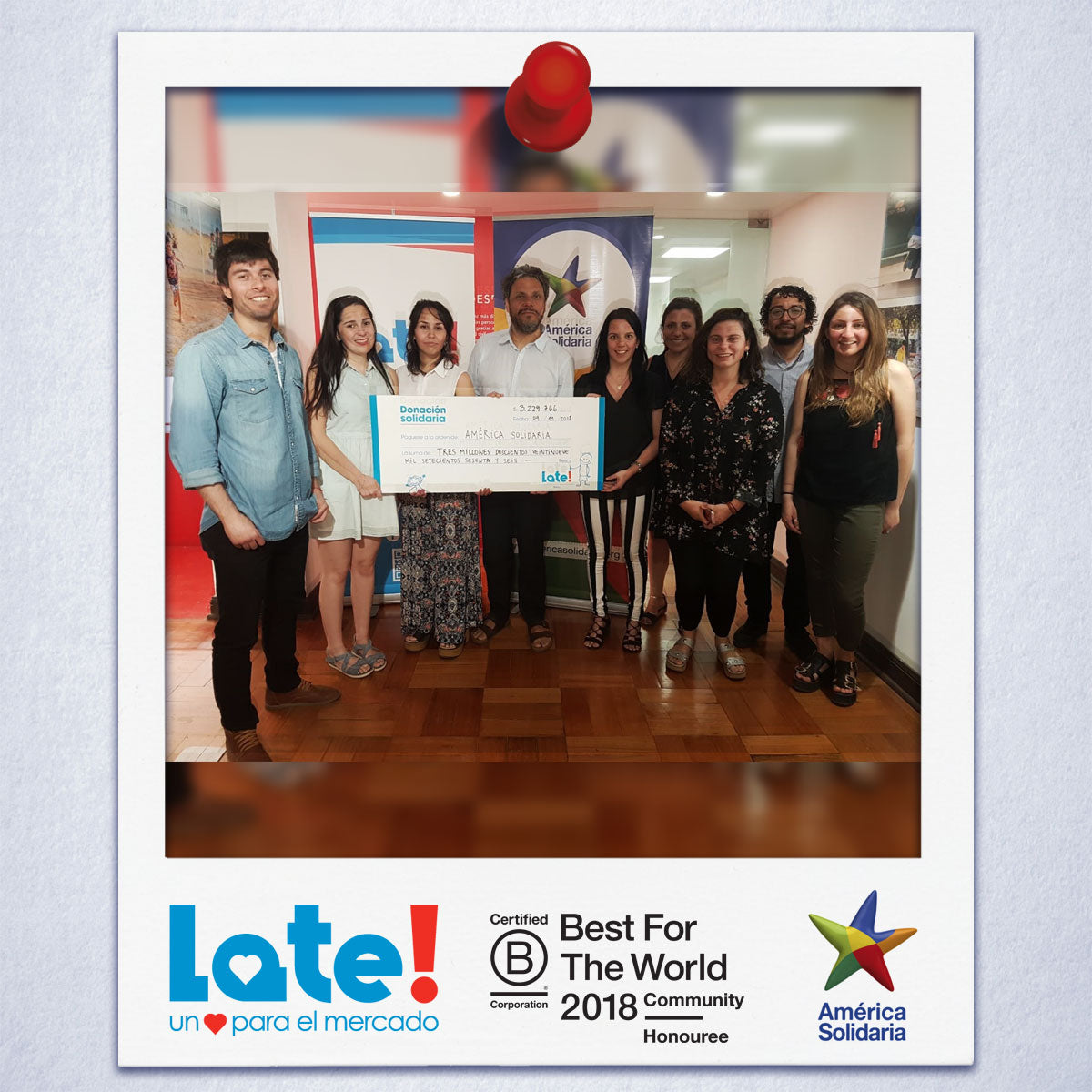 DONACIÓN A FUNDACIÓN AMÉRICA SOLIDARIA - LateChile